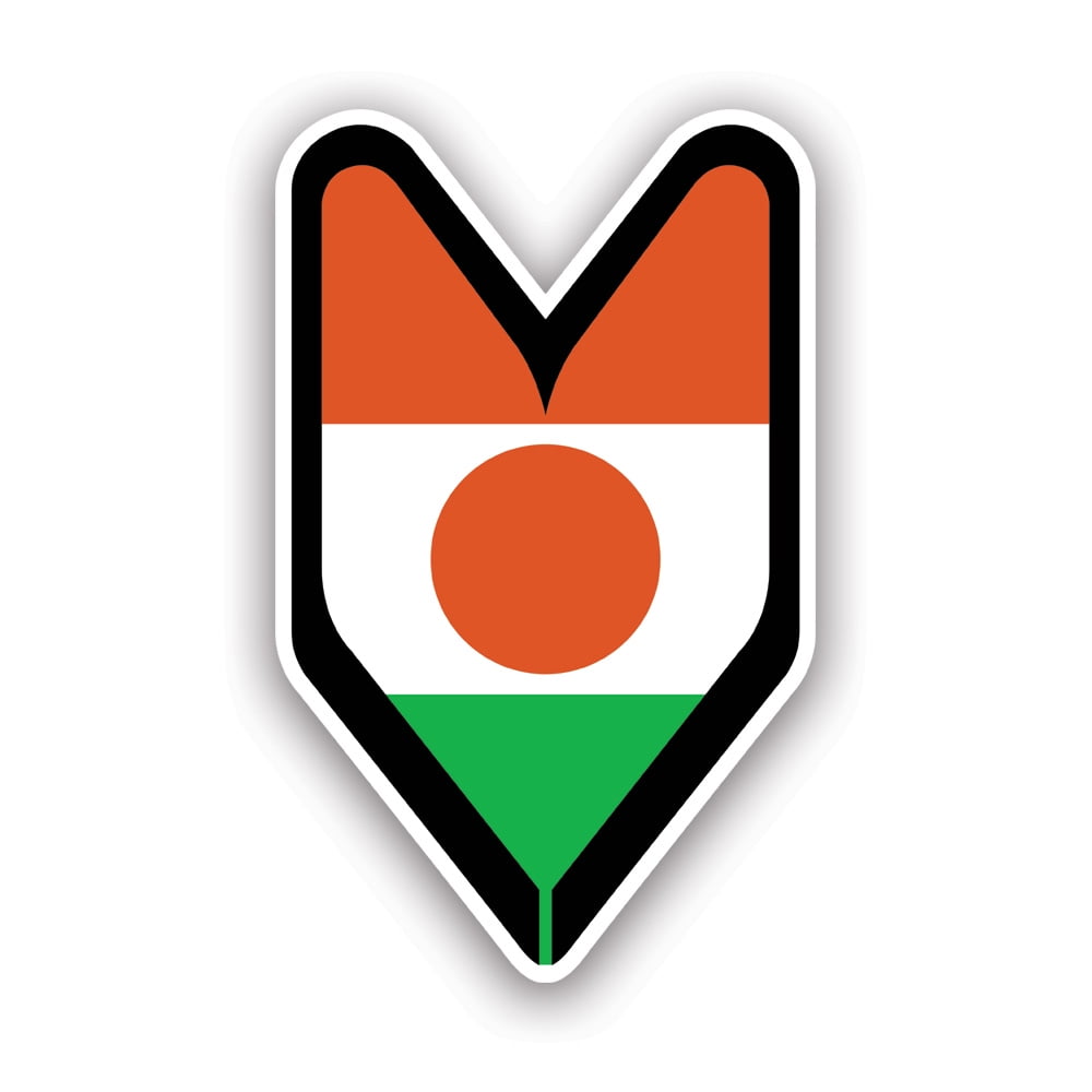 Nigerien Driver Badge Sticker Decal - Self Adhesive Vinyl ...