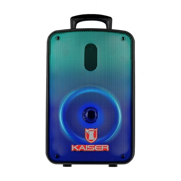 Bafle Kaiser de 8 Pulgadas Luz Flama Recargable Bluetooth FM USB Micro SD | Bodega Aurrera en línea