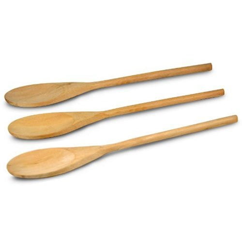 Classic Wooden Kitchen Spoon - Set of 3 (14") - Walmart.com