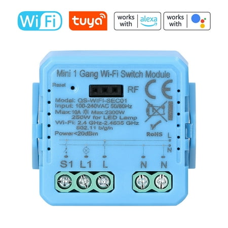 Amdohai Tuya Wifi Push Button Normal Switch Module Home Electrical ...