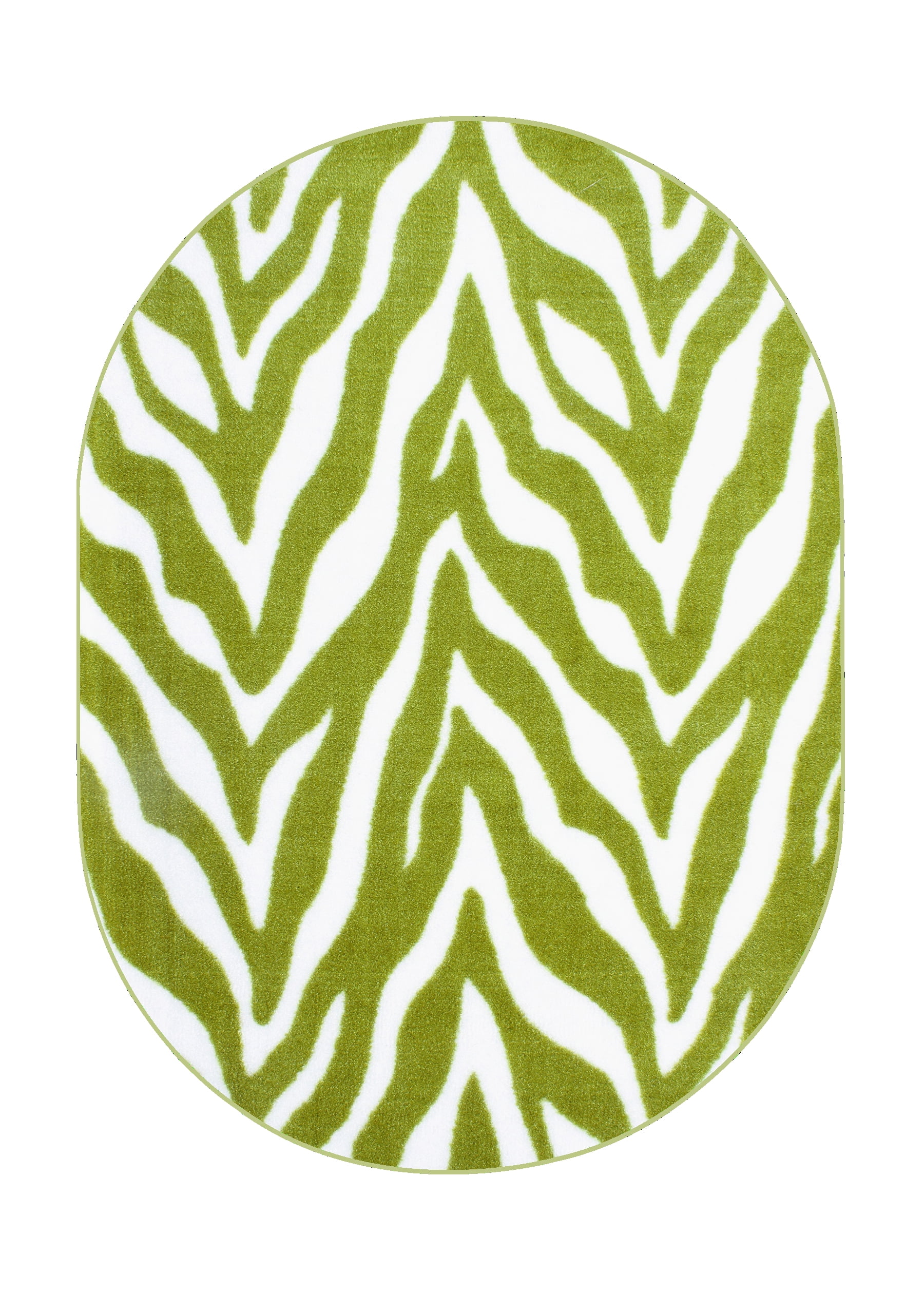 Furnish My Place Animal Print Rug - 10 ft. x 12 ft. Oval, Zebra ...