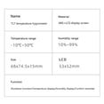 Electronic Temperature Humidity Detector-Gauge for Indoor Baby Room LCD ...
