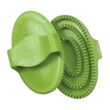 Tough1 Large Rubber Curry Comb Neon Green - Walmart.com