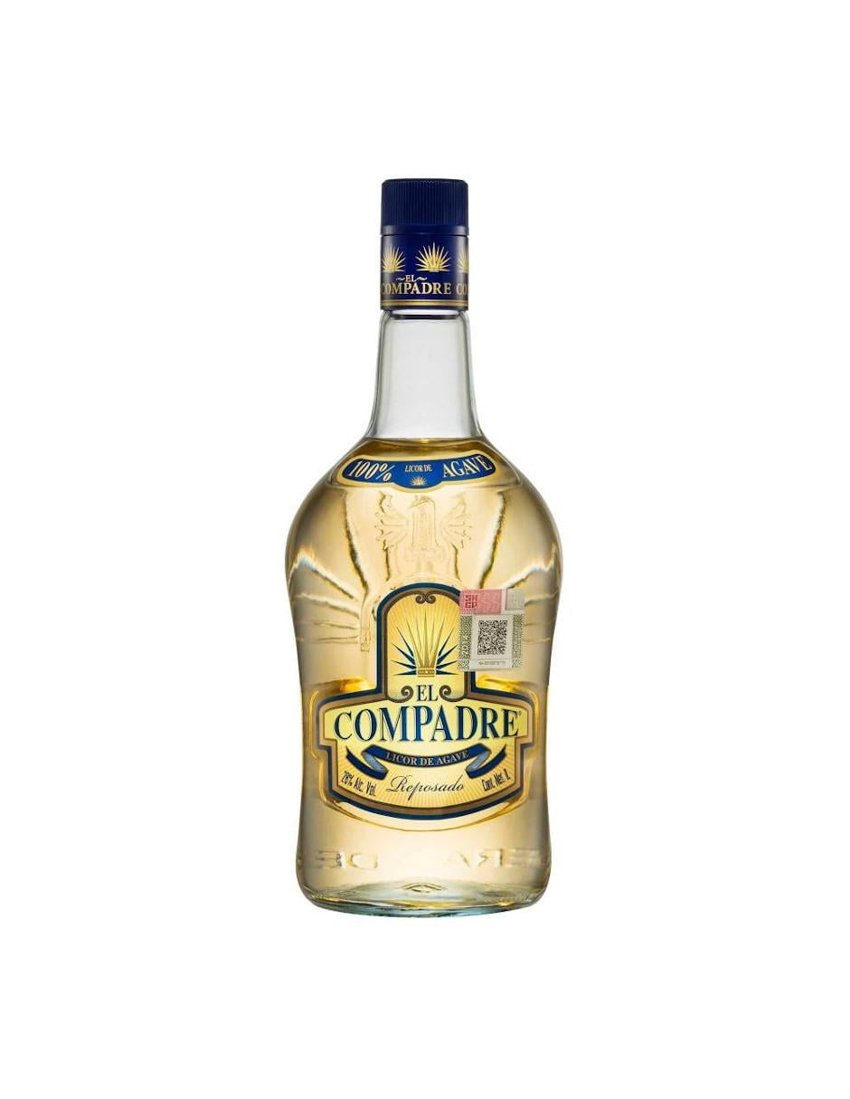 Pack de 12 Bebida El Compadre Destilado Agave Cristalin de 1l El ...