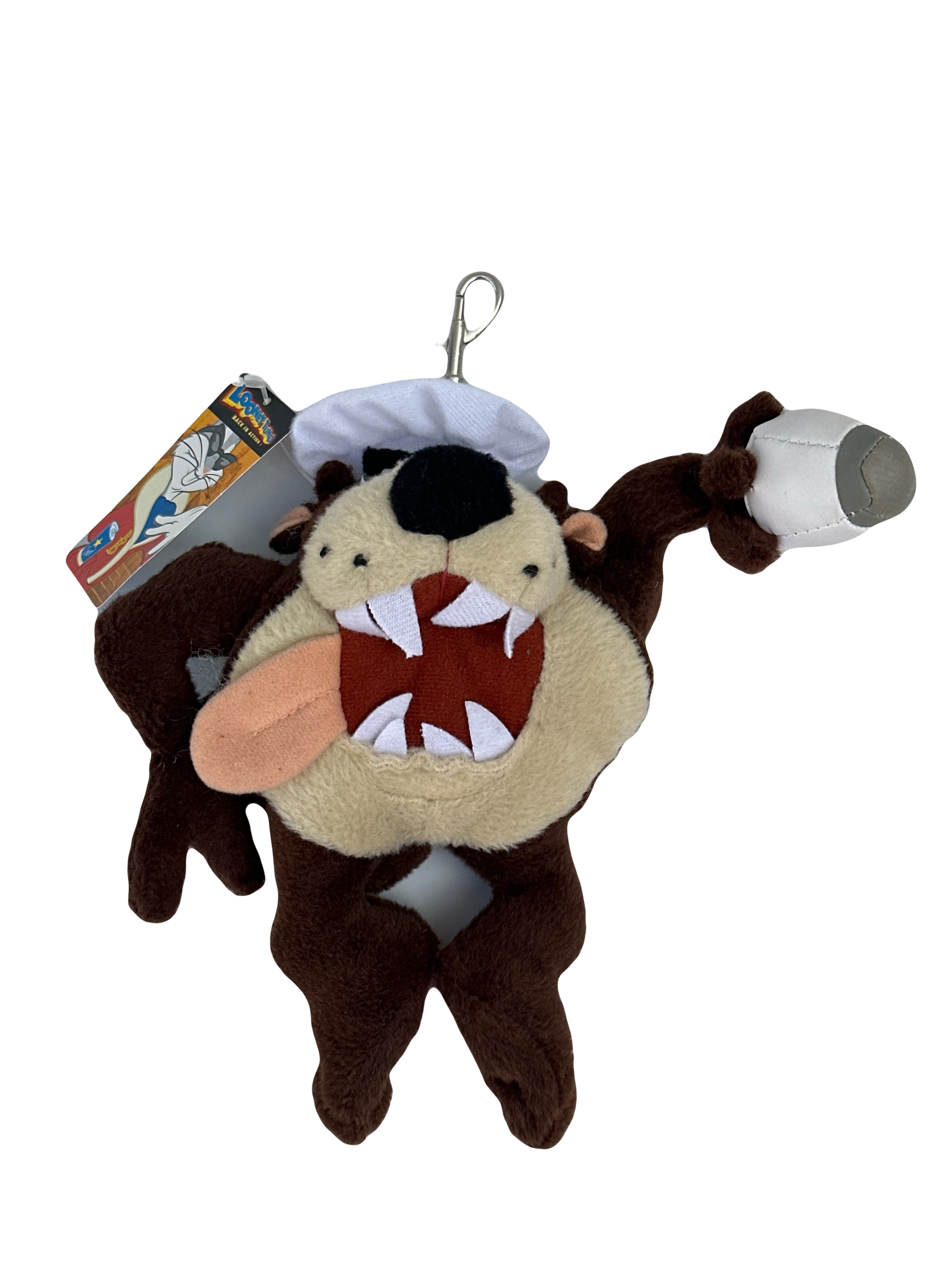 Lovely Looney Tunes Taz Plush - Chef Tazmanian Plush With Secret Pocket ...