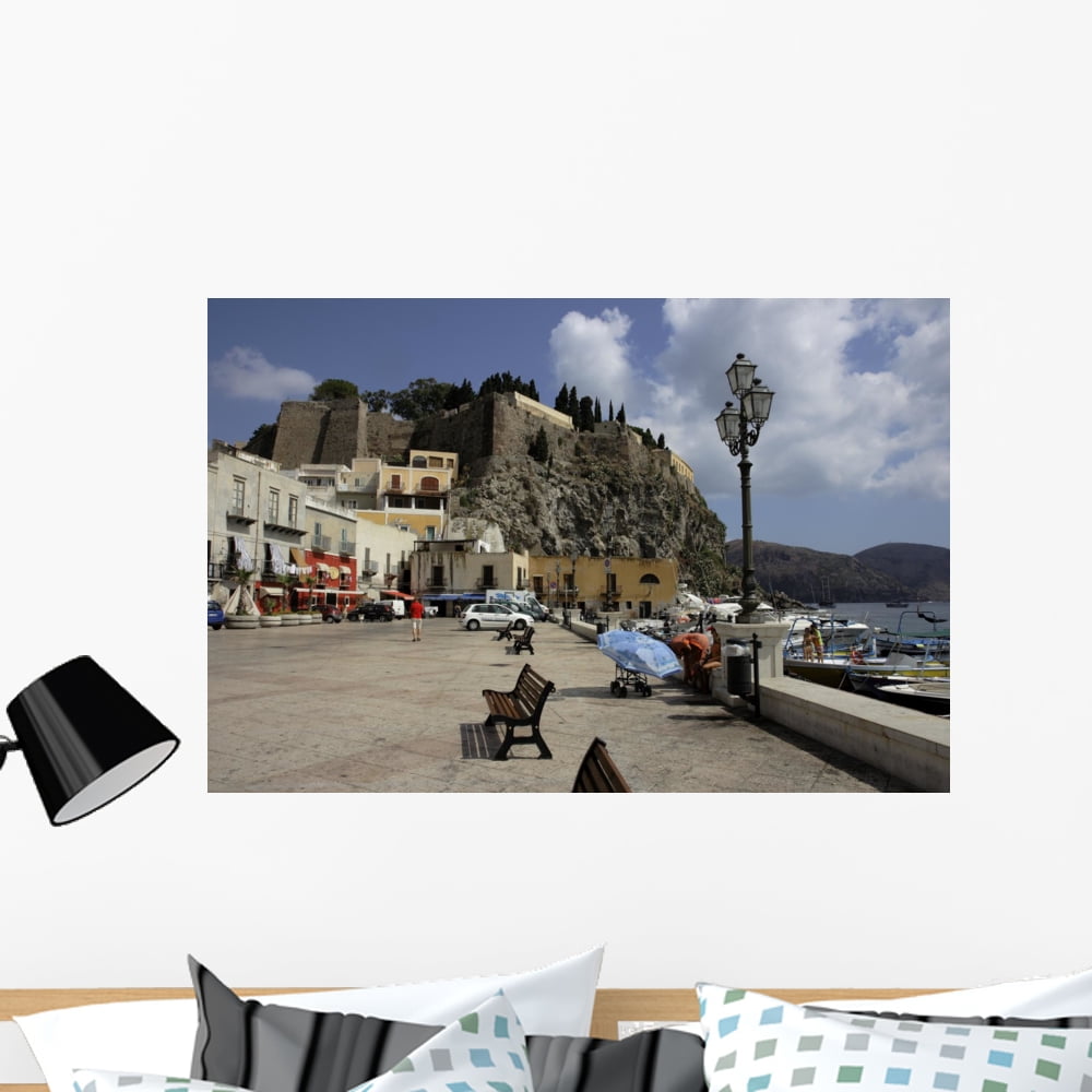 Castle Volcanic Rock Aeolian Wall Mural by Wallmonkeys Peel and Stick ...