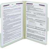 Smead SafeSHIELD® Fastener Folders GY/GN 25/BX Legal (19944) - Walmart.com