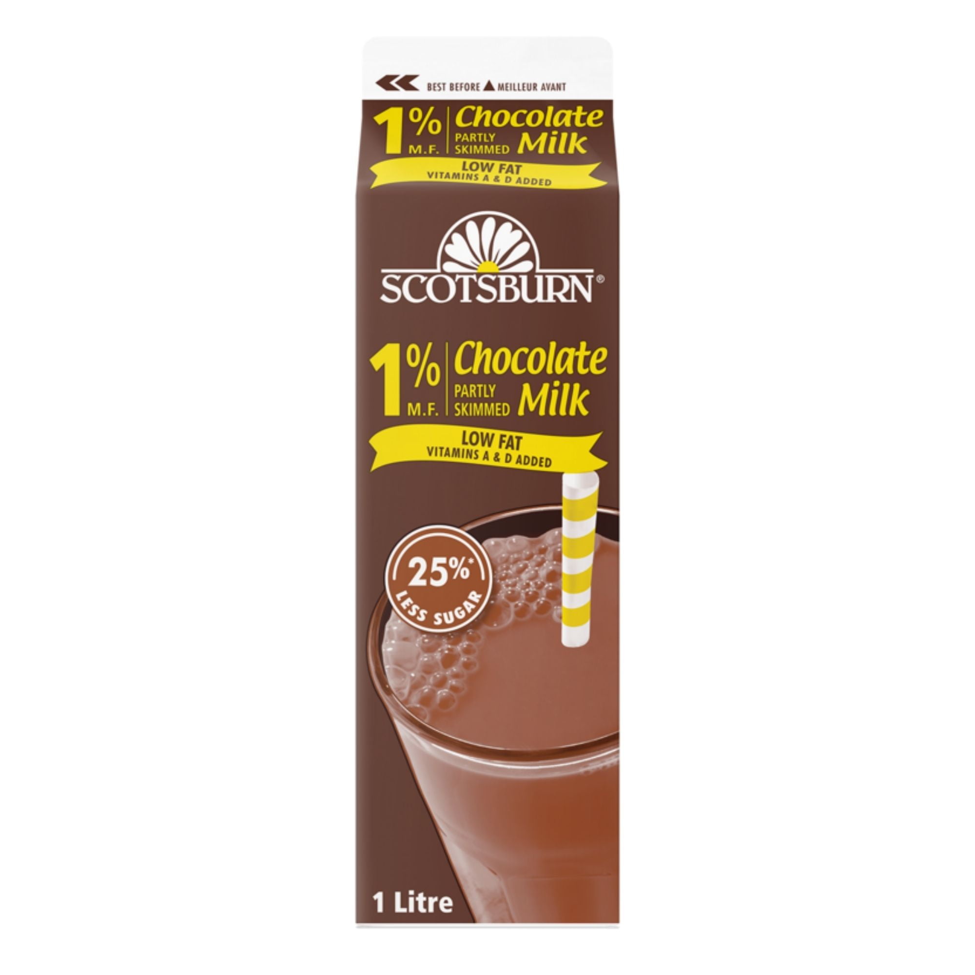 Scotsburn 1% Partly Skimmed Chocolate Milk, 1L - Walmart.ca