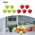 10Pcs Simulation Fruit Plastic Fake Red Apples Artificial Green Apples ...