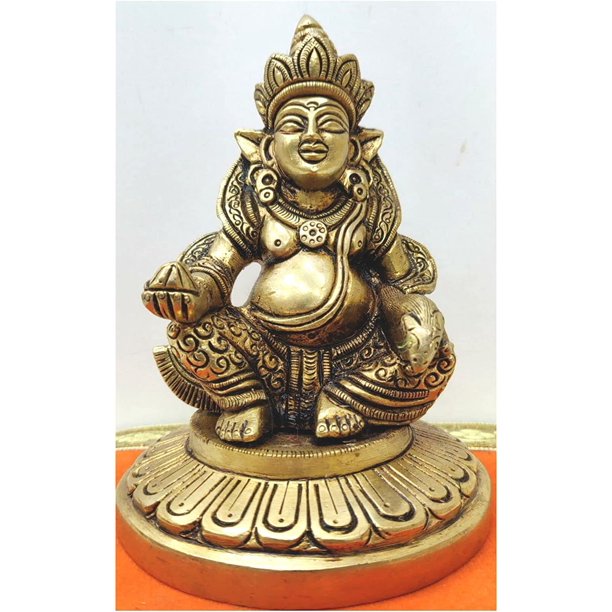Brass Kuber Maharaj Statue, Kuvera Statue, Lokpala Statue God of Wealth ...