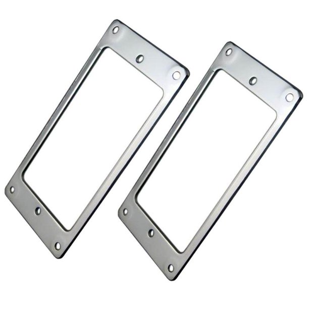 2 Pieces Metal Electric Guitar Pickup Flat Base Pickup Frame Musical ...