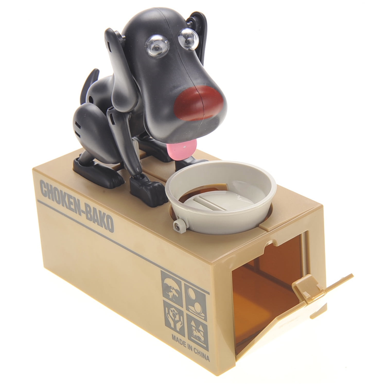 Hungry Dog Piggy Bank Automated Puppy Stealing Coin Like Magic Coin ...