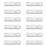 Flat Wood Ruler, Standard/Metric, 6" - Walmart.com