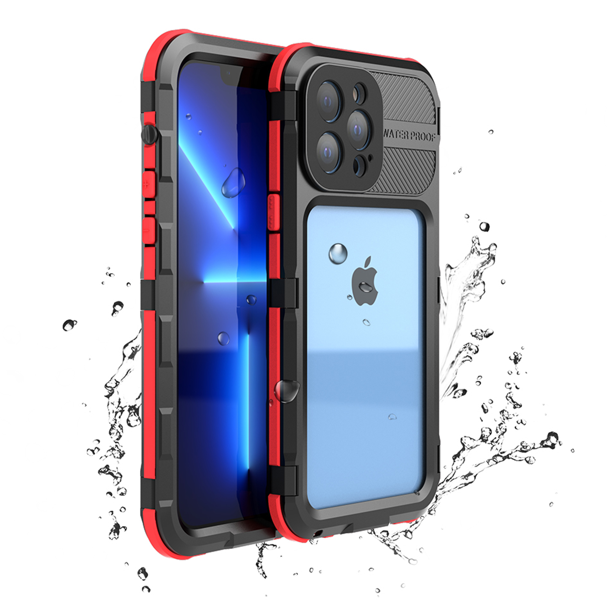 ELEHOLD Waterproof Rugged Case for iPhone 13 Pro Max Wireless Charging ...