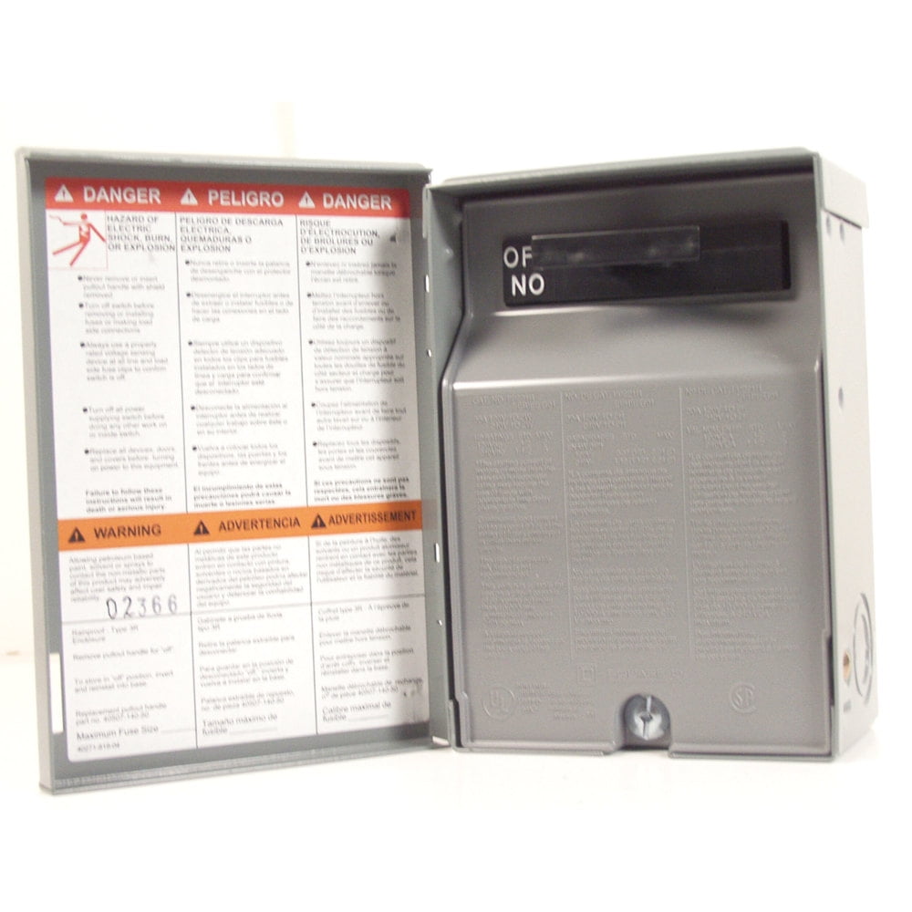 Diversitech DDS-30 Disconnect Switch with Metal Case - 30 Amp Fused ...