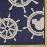 Disney Outdoor Mickey Mouse Maritime Coastal Geometric Navy Area Rug ...