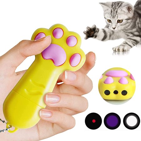 Cat Point Toy,Indoor Cats Interactive Cat/Dog Toys,with Three Light ...