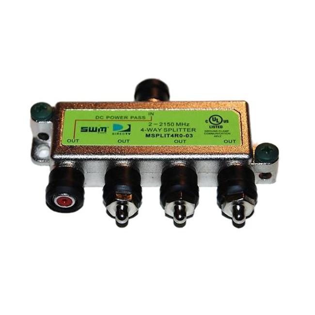 Directv SPLIT4MRV Directv- Mrv Swm 4 Way Splitter 2-2150 Mhz 1 Port ...