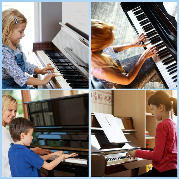 Maytalsory Piano Keyboard Letters Stickers Clear Adhesive Fits For All ...