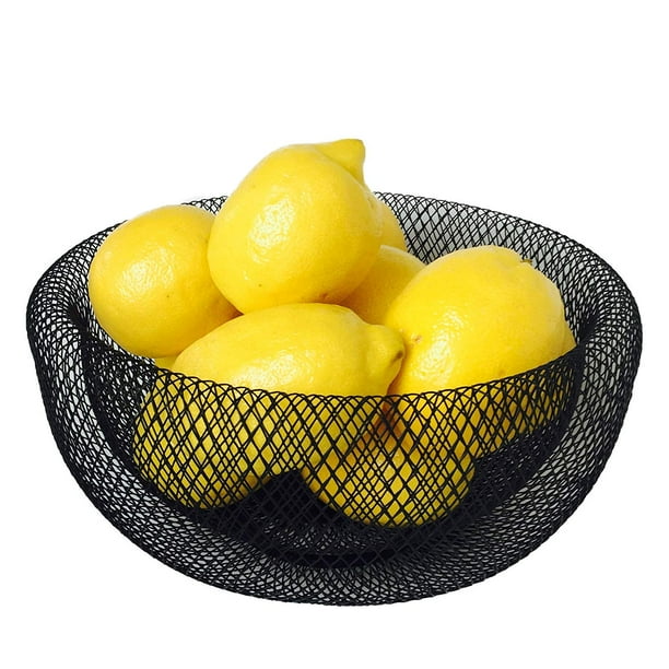 Iconic Modern Wire Mesh Fruit Bowl, Art Museum Style, Powder Coated ...