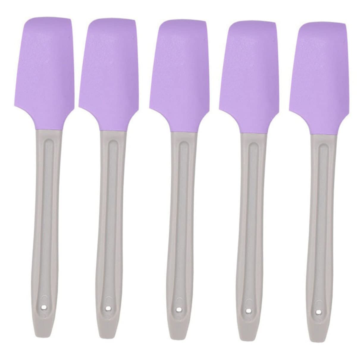 5pcs Apply Wax Spatula Facial Spatula Make up Kit Mini Silicone Spatula ...