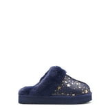 Wonder Nation Girls Metallic Scuff Slippers, Sizes 13/1-6 - Walmart.com