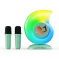 Laruyeko Conch Bluetooth Sound System With Microphone Ambient Light Sound Integrated Microphone