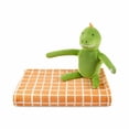 Dinosaur Plush 12" Stuffed Animal Pillow and Fleece Blanket Throw Set ...