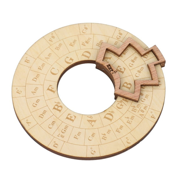 Wooden Chord Wheel Musical Tool,Wooden Music Circle Wheel Melody Circle ...