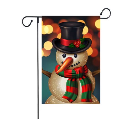 Winter Snowman Christmas Garden Flag Xmas Double Sided Flags, Merry ...