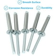 CERPXFF-60Pcs Stainless Steel Blind Rivets, 3/16" x 3/4" Tri-Fold ...