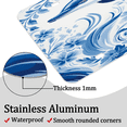 ADECORIVY Blue Dolphin Flower License Plate, Aluminum Decorative ...