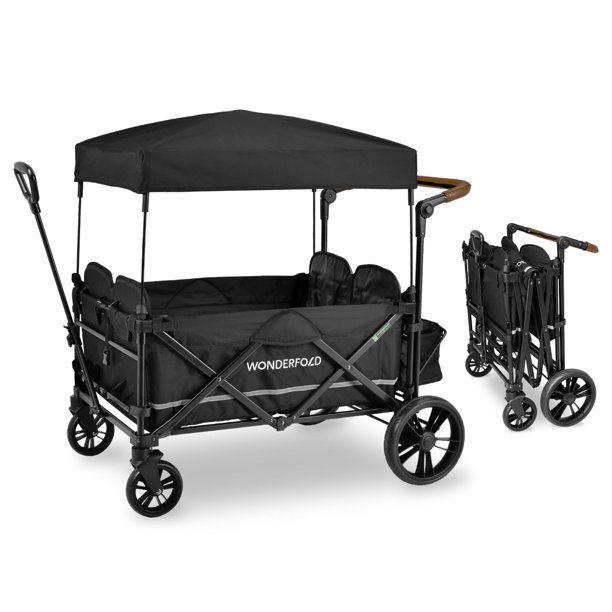 WONDERFOLD X4 Push & Pull Stroller Wagon (4 Seater) - Collapsible Wagon ...