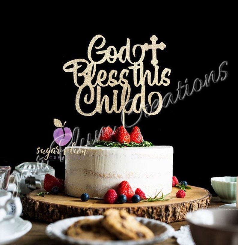 God Bless This Child Cake Topper - Walmart.com