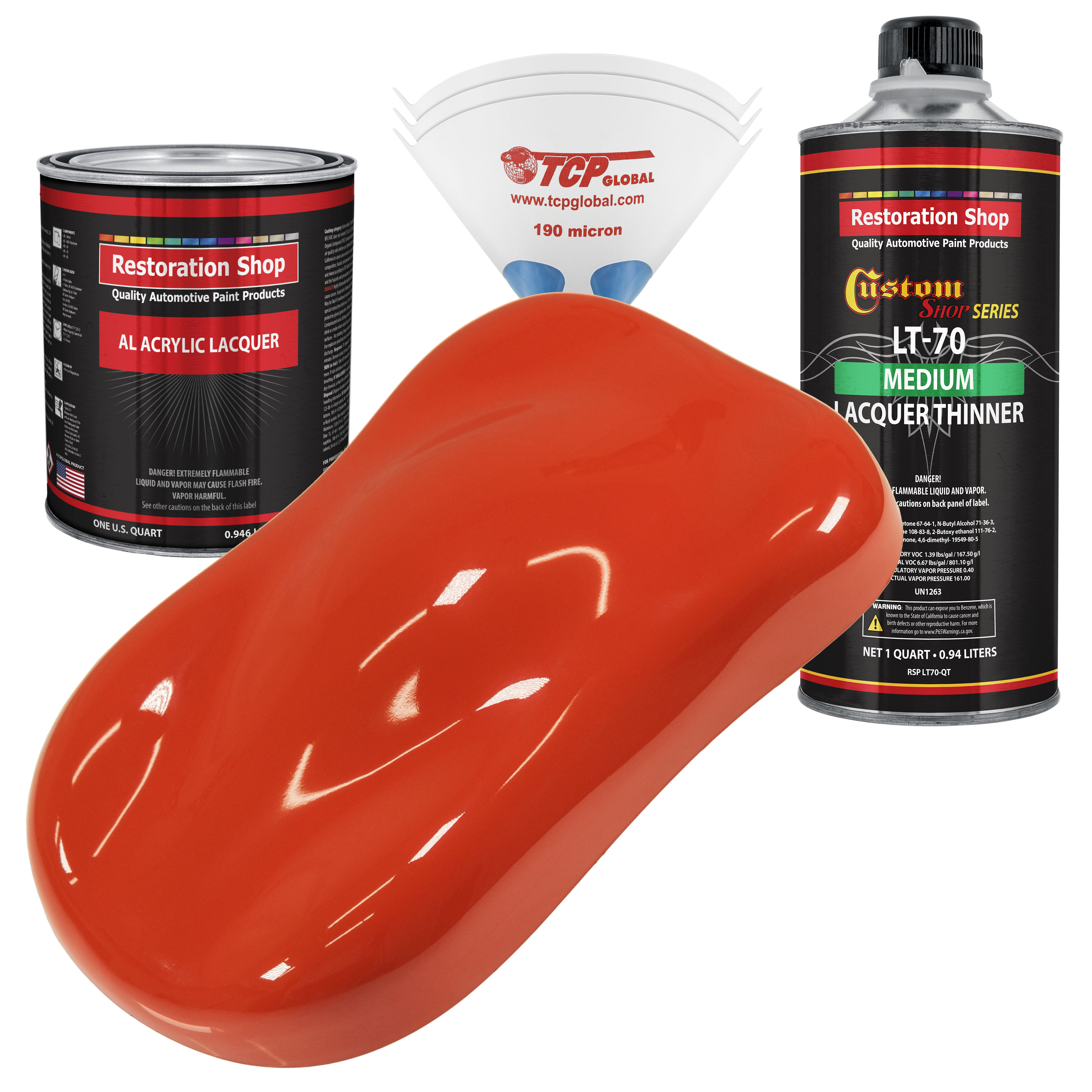 Restoration Shop Hemi Orange Acrylic Lacquer Auto Paint Complete restoration-shop-hemi-orange-acrylic-lacquer-auto-paint-complete
