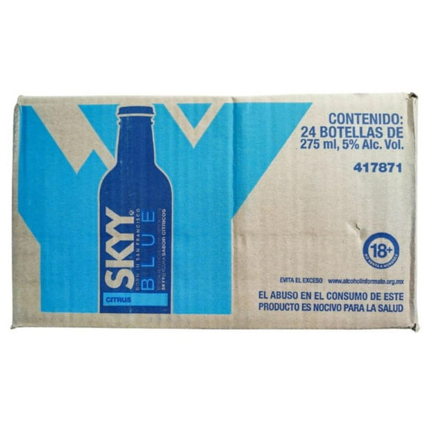 Pack de 24 Bebida Preparada Skyy Blue 275 ml Skyy Blue | Bodega Aurrera ...