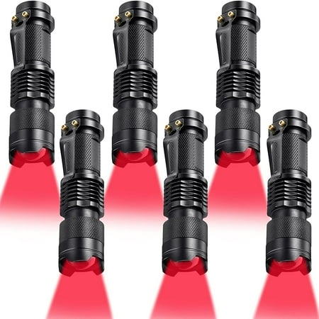 Red Flashlight LED One Mode Red Light Single Mode Red LED Torch ...