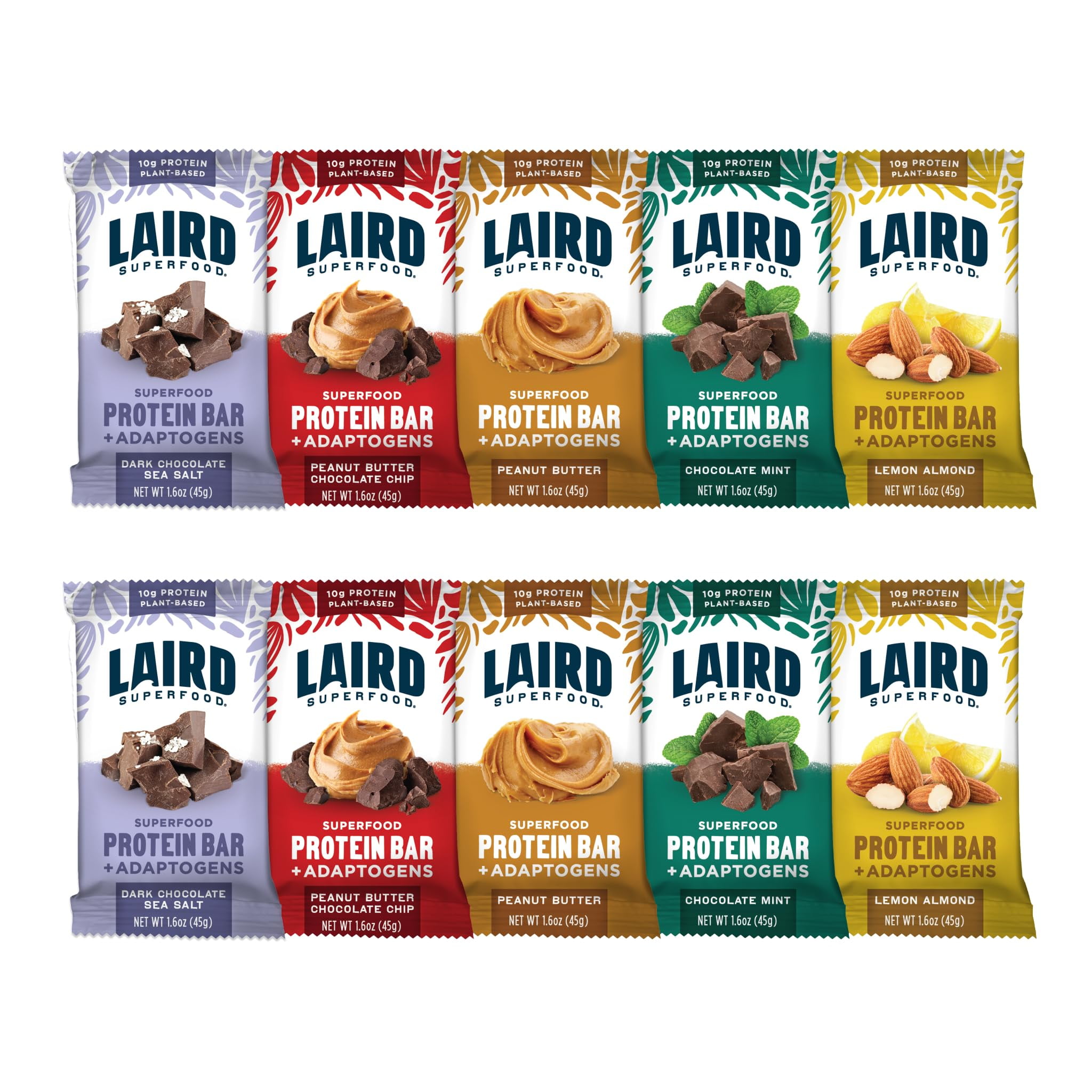 Laird Superfood Functional Protein Bars – Protein Bar but Better with ...