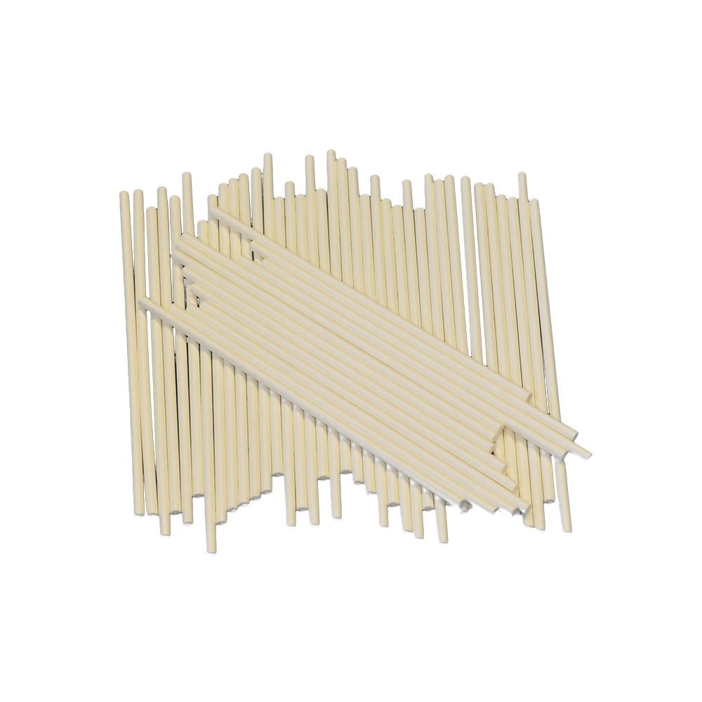 6 Inch Lollipop, Sucker Sticks, White 50 Ct by Setterstix - Walmart.com ...