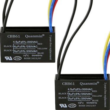 CBB61 Electrical Power Relay Connecting Capacitor 4.5uf+6uf+5uf 250V 5 ...