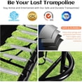 10x17 FT Rectangle Trampoline for Kids & Adults with Safety Features ...