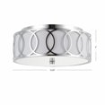 Aria 2-Light 12.25" Metal LED Flush Mount, Chrome - Walmart.com