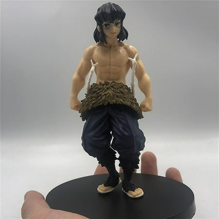 Anime Demon Slayer Hashibira Inosuke Real Face Standing Ver. Pvc Action ...
