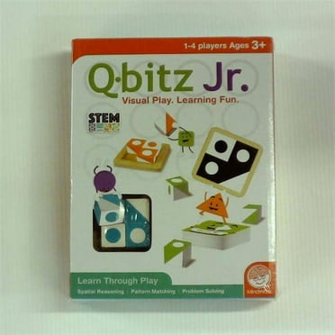 MindWare Q-bitz Jr. STEM Educational Game - 60 Pattern Cards, 4 Cube ...