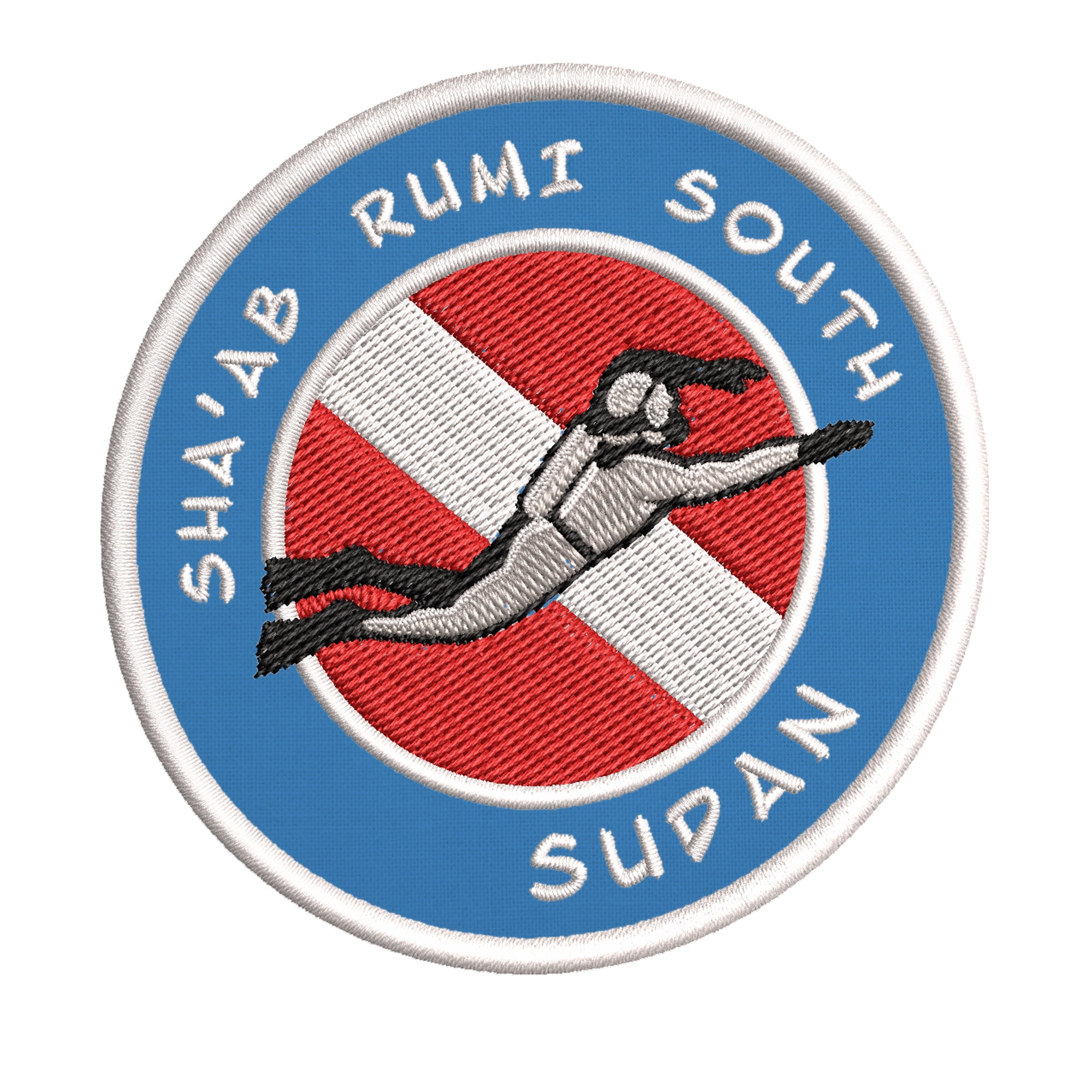 Sha'ab Rumi South, Sudan Scuba Diver Flag 3.5 Inch Iron Or Sew On ...