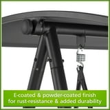 Mainstays Lawson Ridge 2-Seat Steel Outdoor Freestanding Porch Swing ...