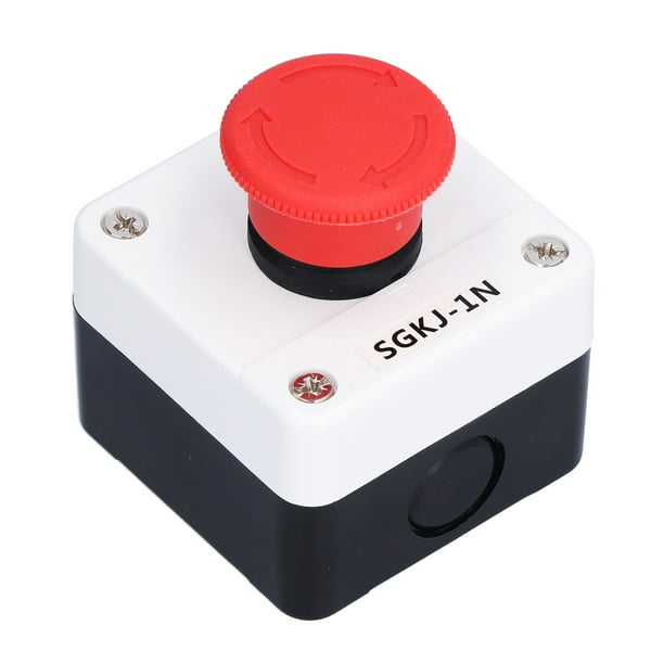 Mushroom Push Button Switch, Emergency Stop Push Button Switch Red ...