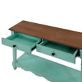 The Pioneer Woman Helen Console Table Made With Solid Wood Frame, Teal ...
