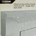 JELOSTONE 52" L x 2.5" W Commercial Grade Door Rain Drip Guard (Clear ...