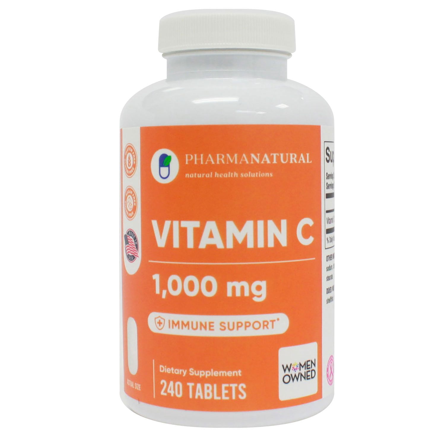 Pharma Natural Vitamin C Immune Support 1,000 mg Tablets, 240 ct ...
